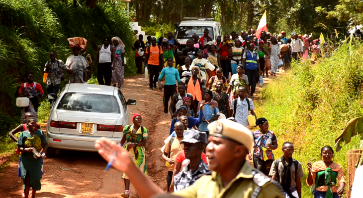 700 Pilgrims Set Off To Walk On Foot To Namugongo From Fort Portal